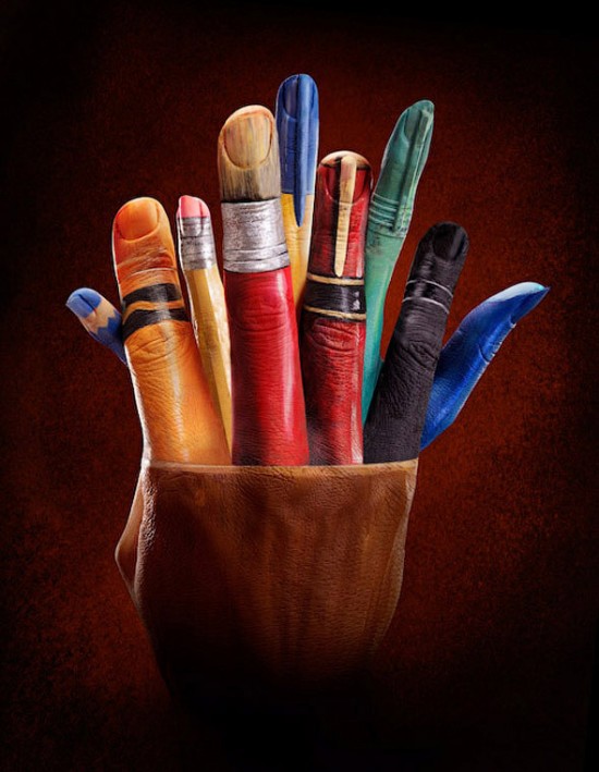 8 Cool Body Art On Fingers - FunCage