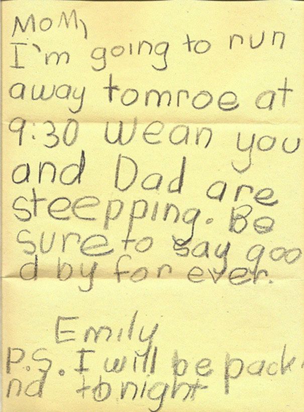 30 Funny Honest Notes Written By Kids - FunCage