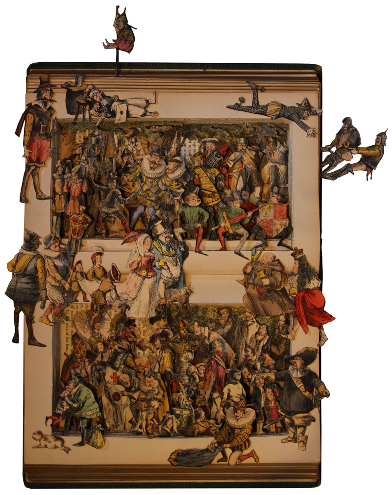 Discarded Books Transformed Into Exploding 3D Collages (7 Photos) - FunCage