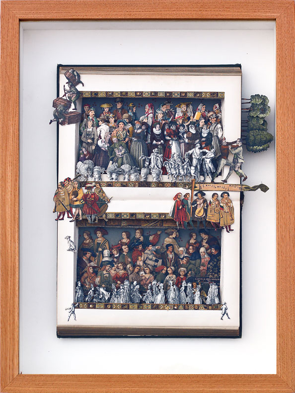 Discarded Books Transformed Into Exploding 3D Collages (7 Photos) - FunCage